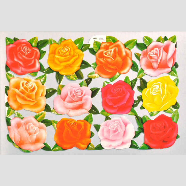 1490: Roses Scrap Relief - Mamelok