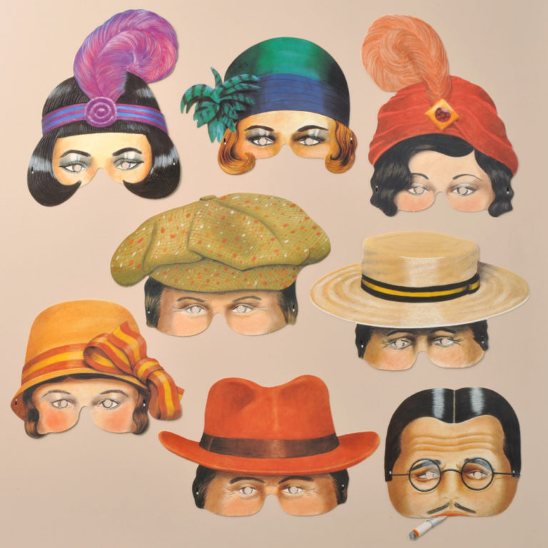 R469: National Portrait Gallery Party Masks - Mamelok